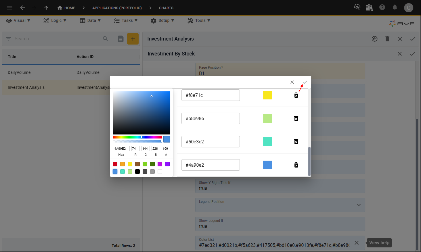 10 - Create Charts with Multiple Datasets | Five | Low-Code For Real ...